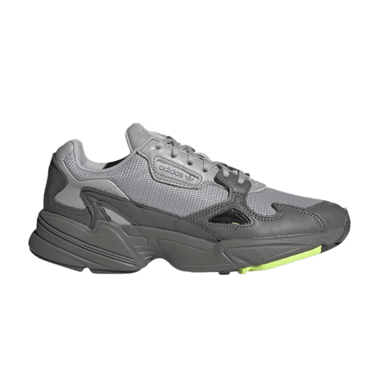 adidas Falcon Grey Four Grey Two Hi-Res Yellow (Women's) – Side Kicks