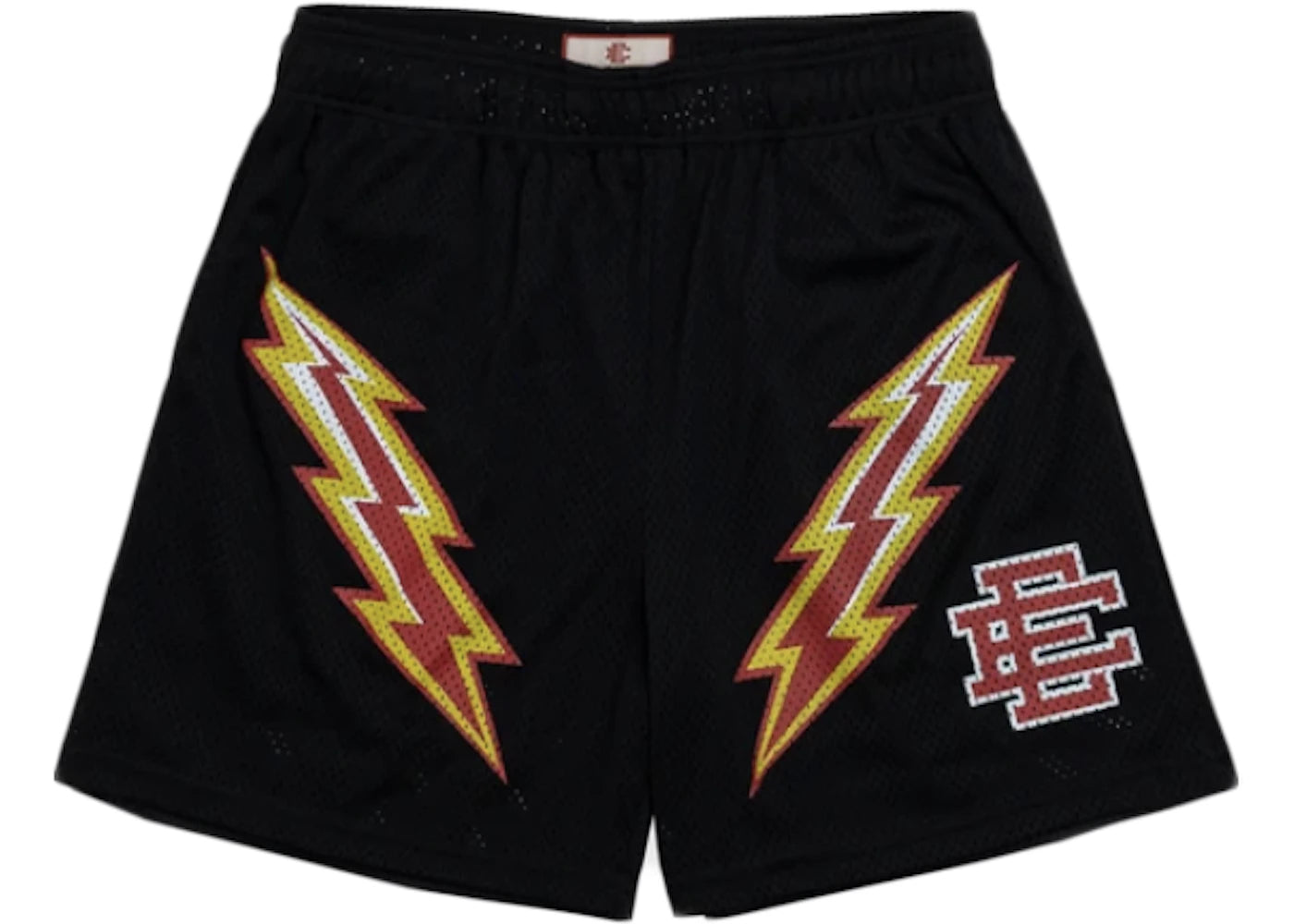 Eric Emanuel EE Basic Lightning Bolt Short Black/Yellow/Red – Side Kicks