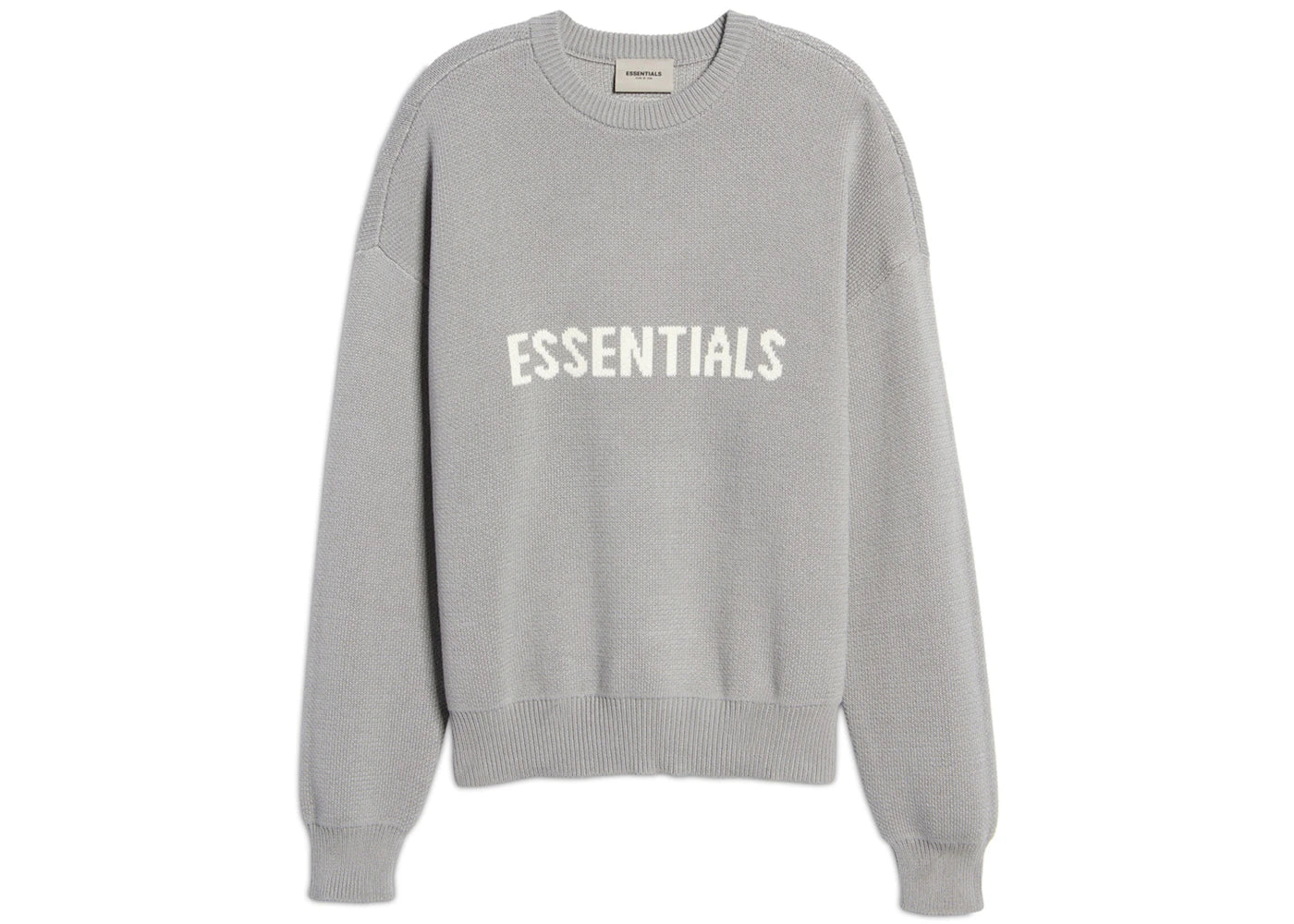 Fear of God Essentials Knit Sweater Cement/Pebble – Side Kicks