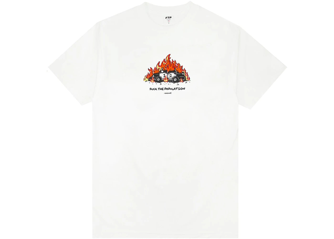 FTP Cop Car Tee White – Side Kicks