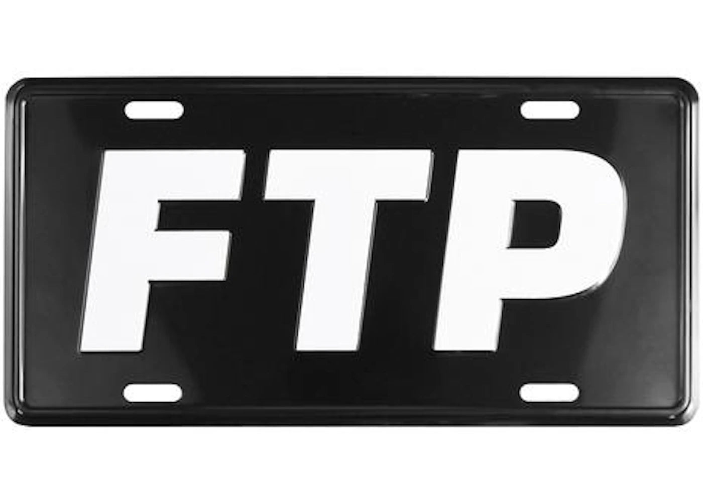 FTP Logo License Plate Black – Side Kicks