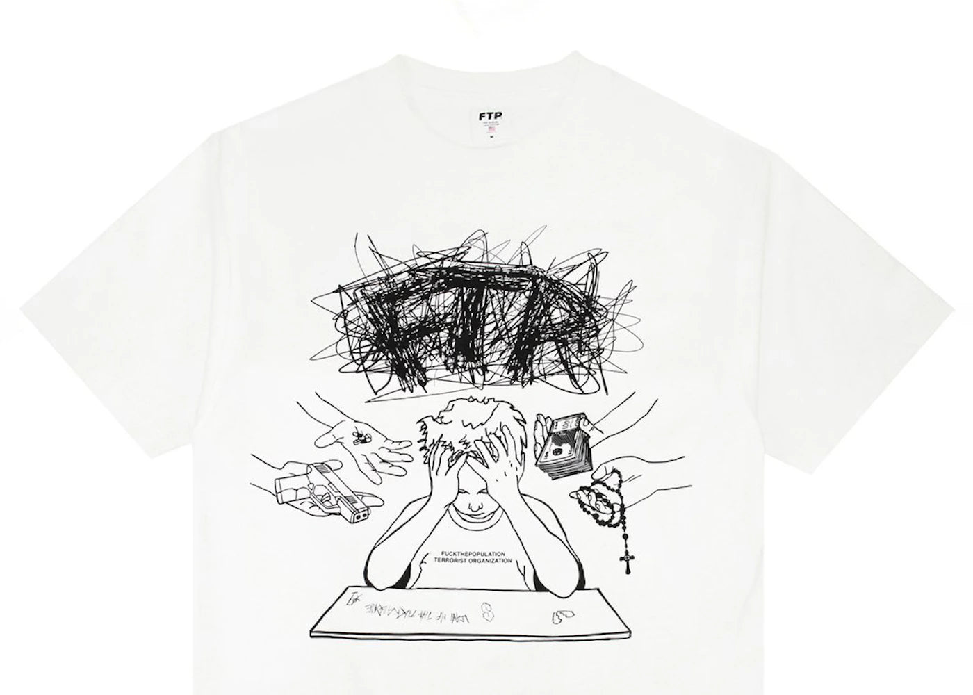 FTP Peer Pressure Tee White – Side Kicks