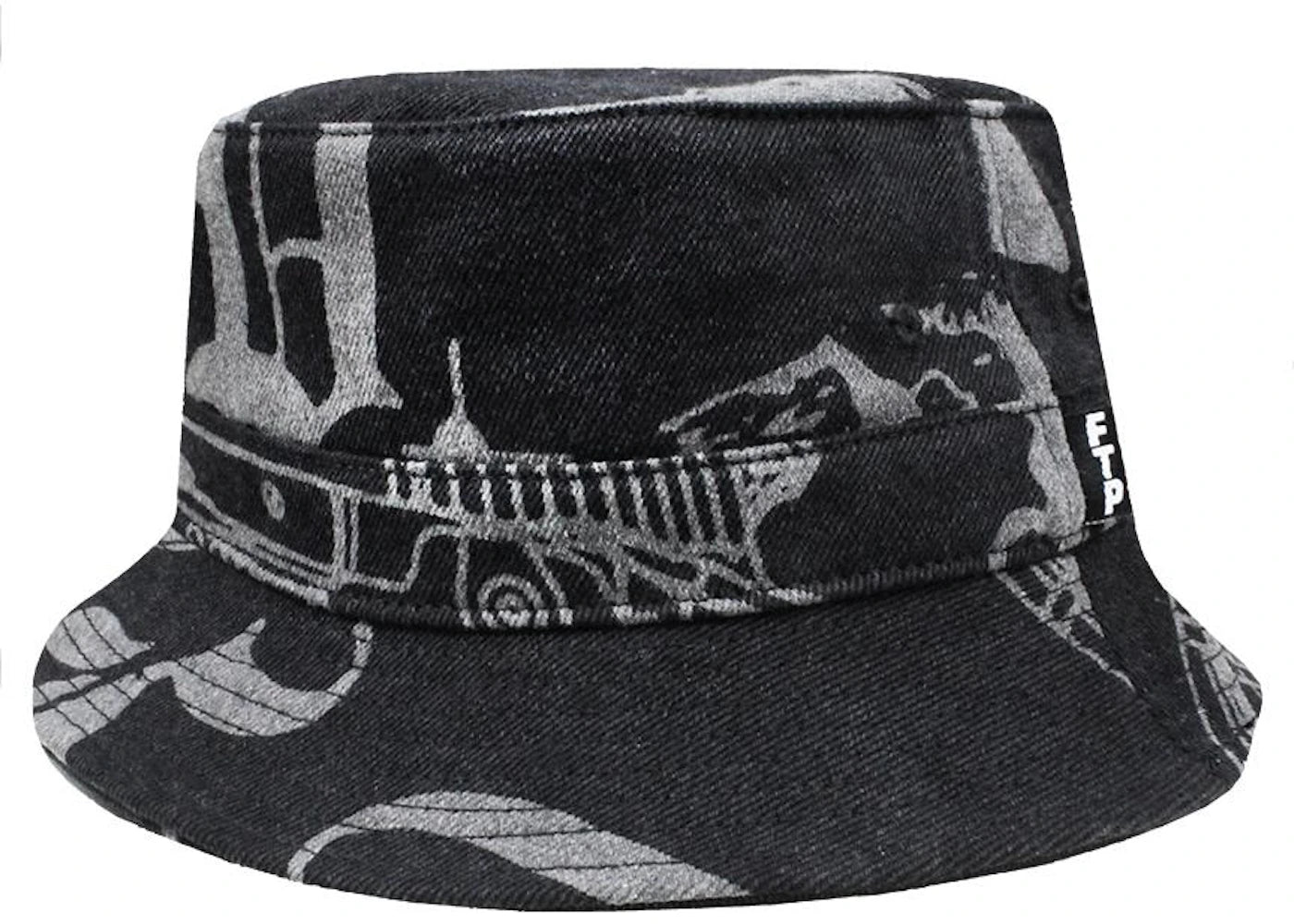 FTP Psycho Denim Bucket Hat Black – Side Kicks