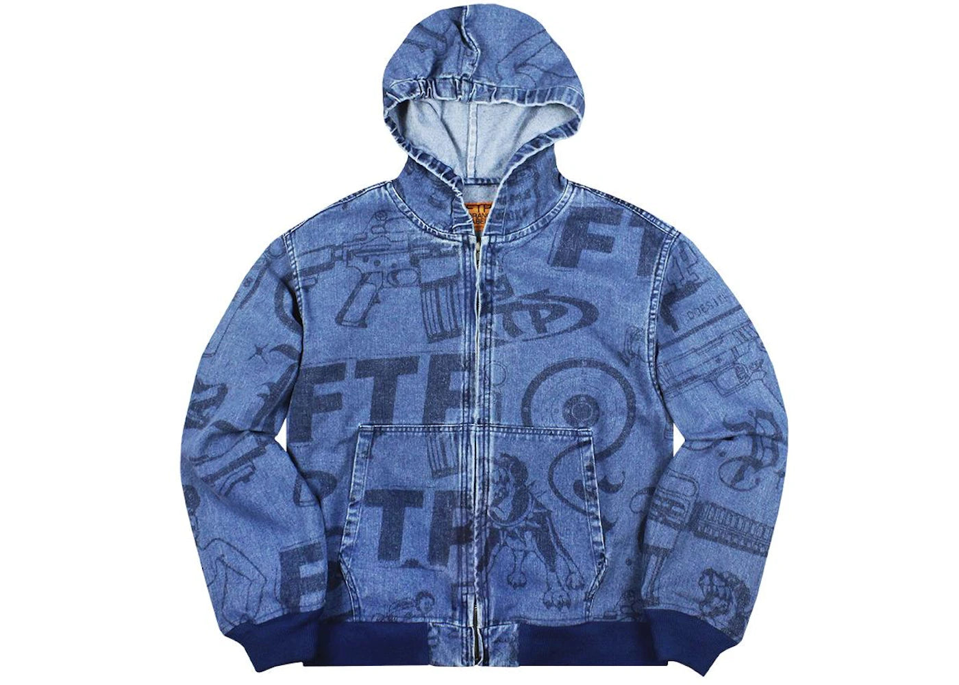 FTP Psycho Denim Jacket Indigo – Side Kicks