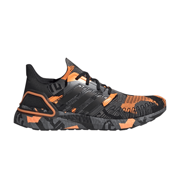 adidas Ultra Boost 20 Geometric Pack Black Signal Orange – Side Kicks