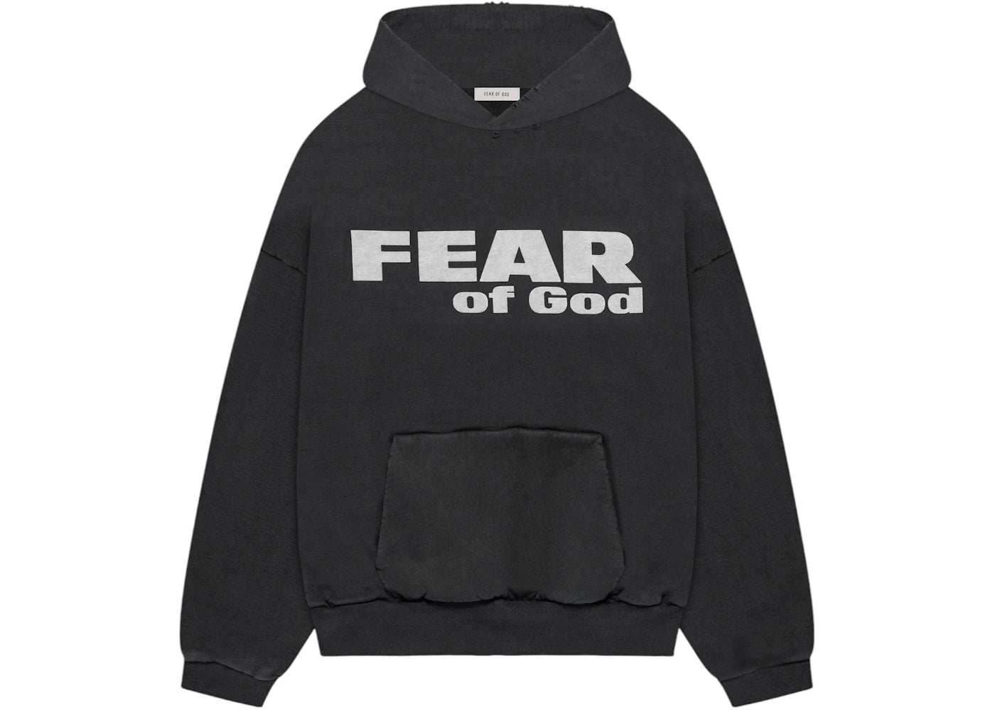 Fear of God Vintage Fear Is Gone Hoodie Black/Cream – Side Kicks