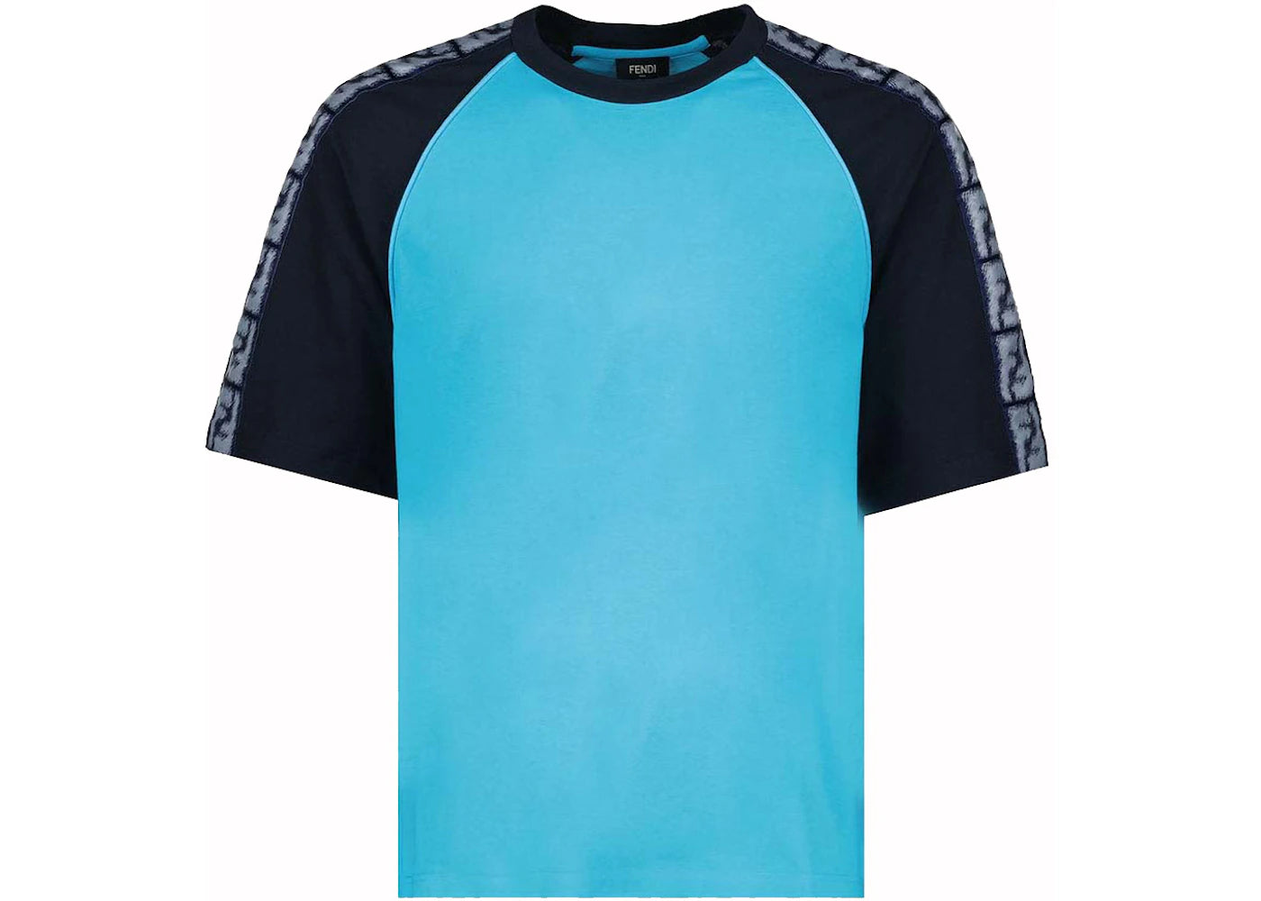 Fendi FF Logo T-shirt Blue – Side Kicks