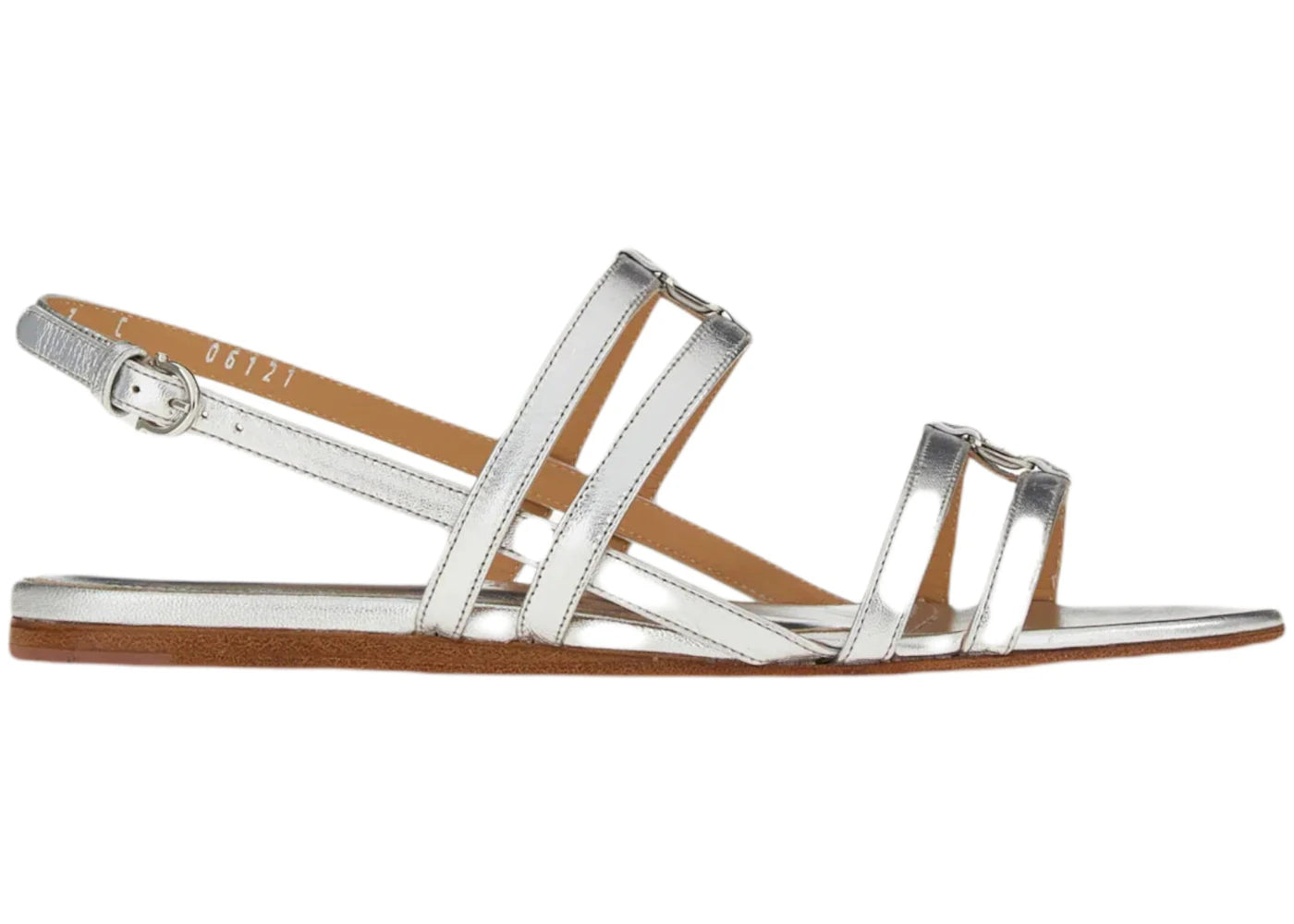 Ferragamo Typa Sandals Silver Silver (Women's) – Side Kicks