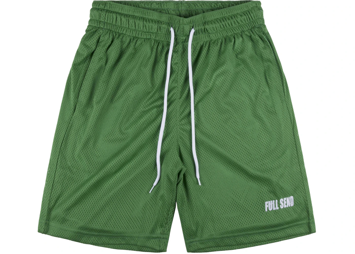 Full Send FS Sportswear Mesh Shorts Green – Side Kicks