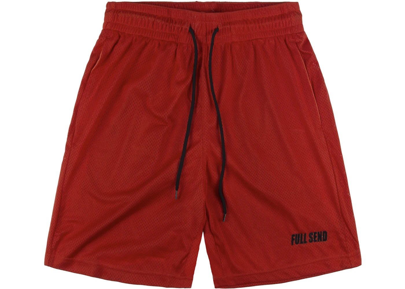 Full Send FS Sportswear Mesh Shorts Red – Side Kicks