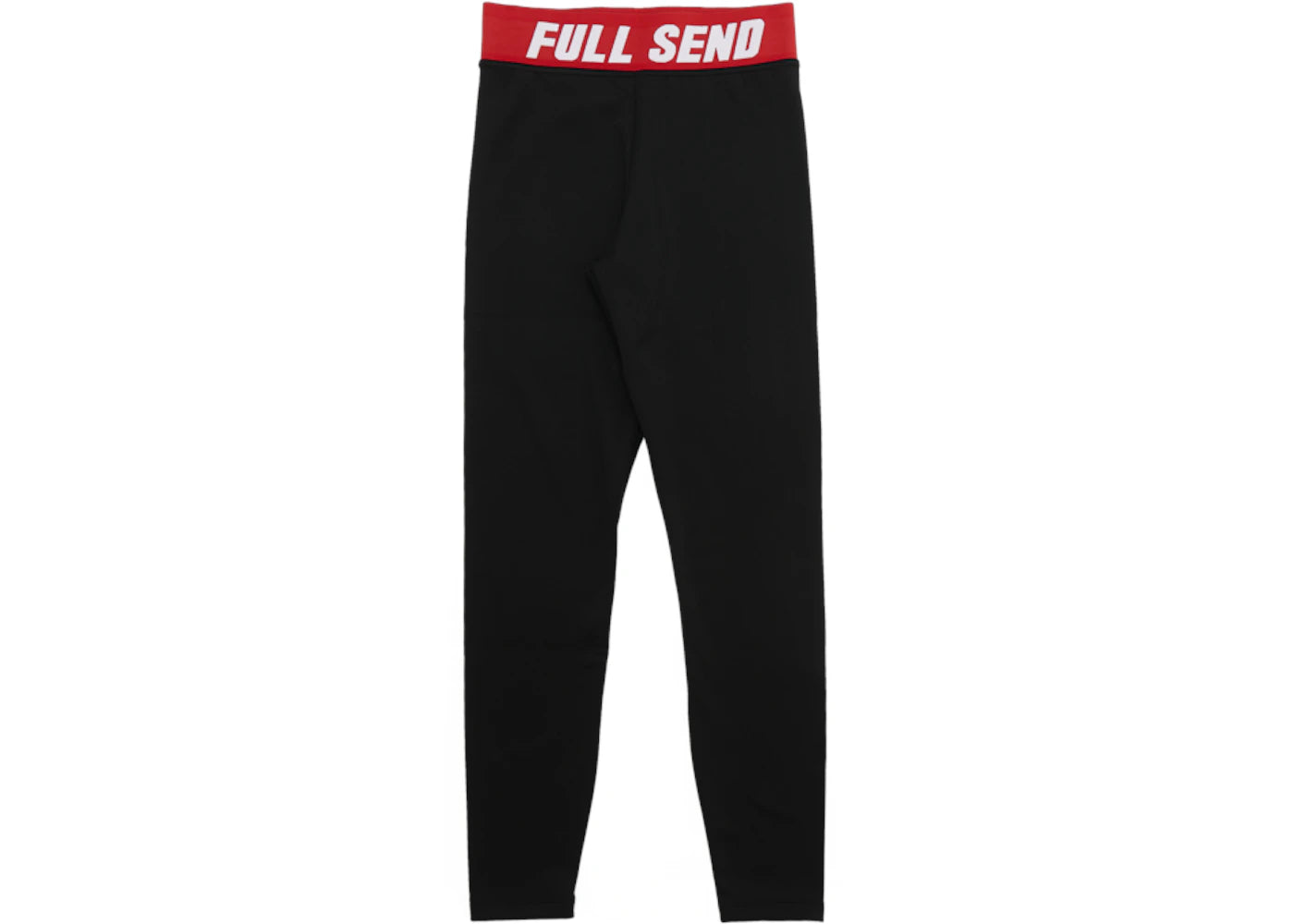 Full Send Logo Band Leggings Black/Red – Side Kicks