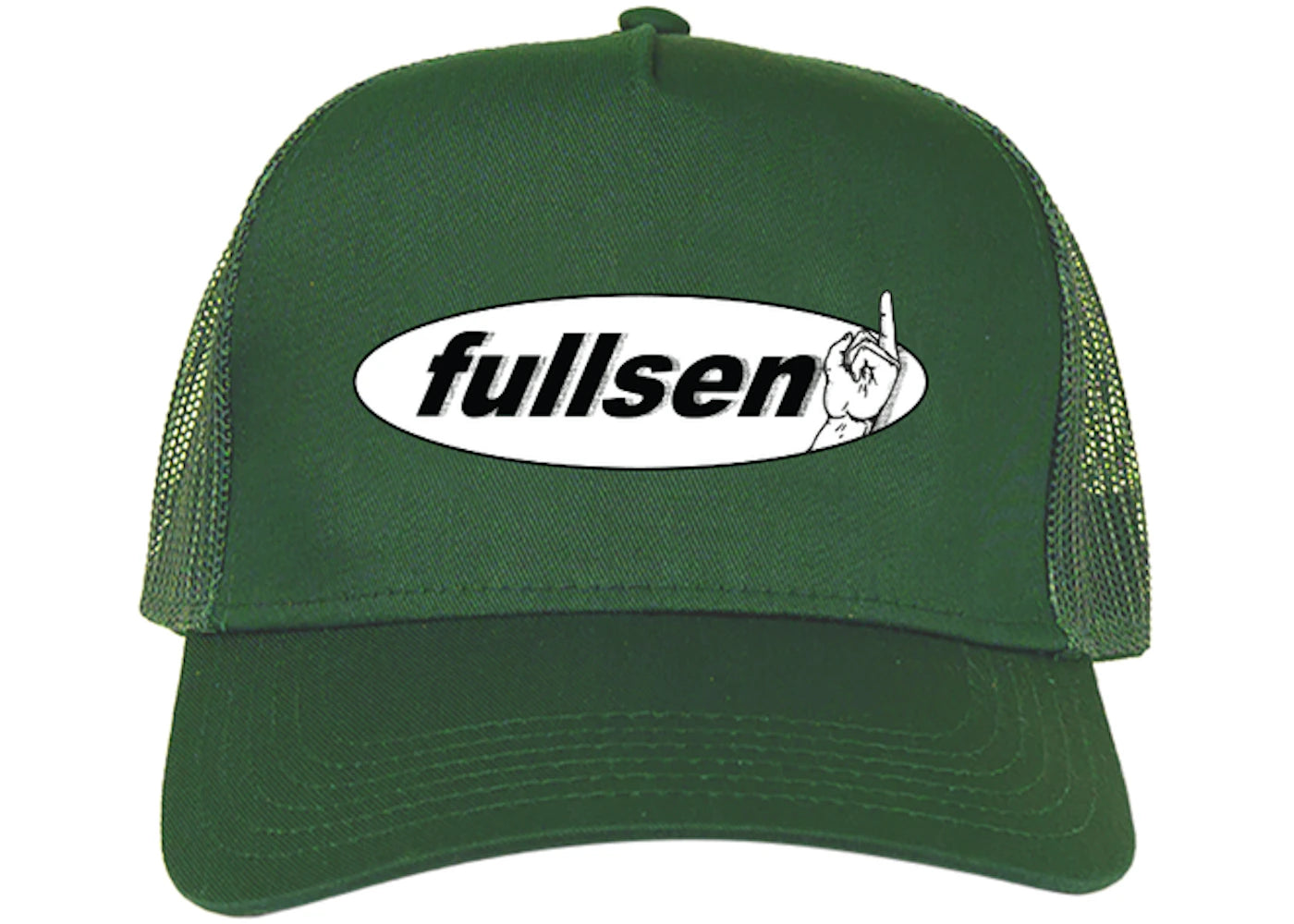 Full Send Middle Finger Hat Dark Green – Side Kicks