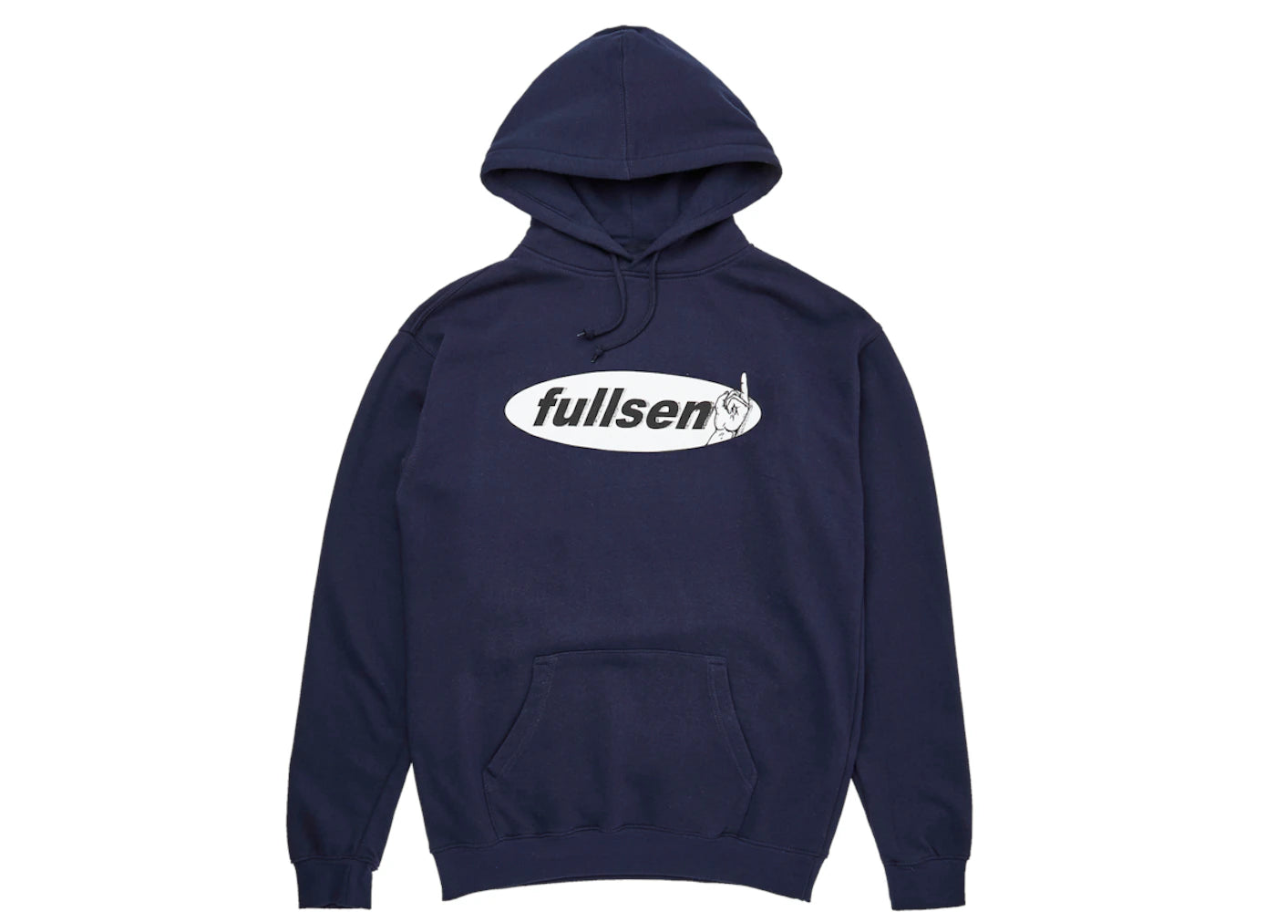 Full Send Middle Finger Hoodie Navy – Side Kicks