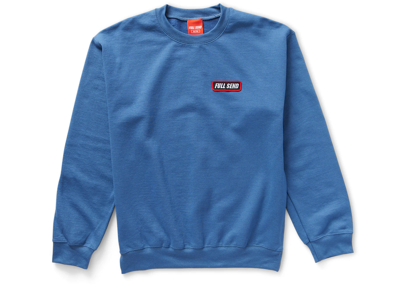 Full Send Patch Crewneck Sweatshirt Light Blue – Side Kicks