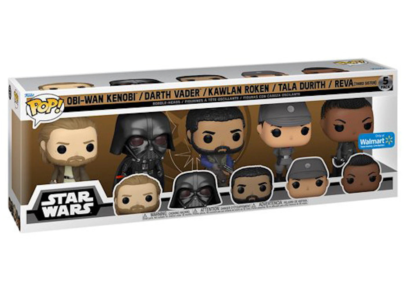 Funko Pop! Star Wars Obi-Wan Kenobi, Darth Vader, Kawlan Roken, Tala D ...