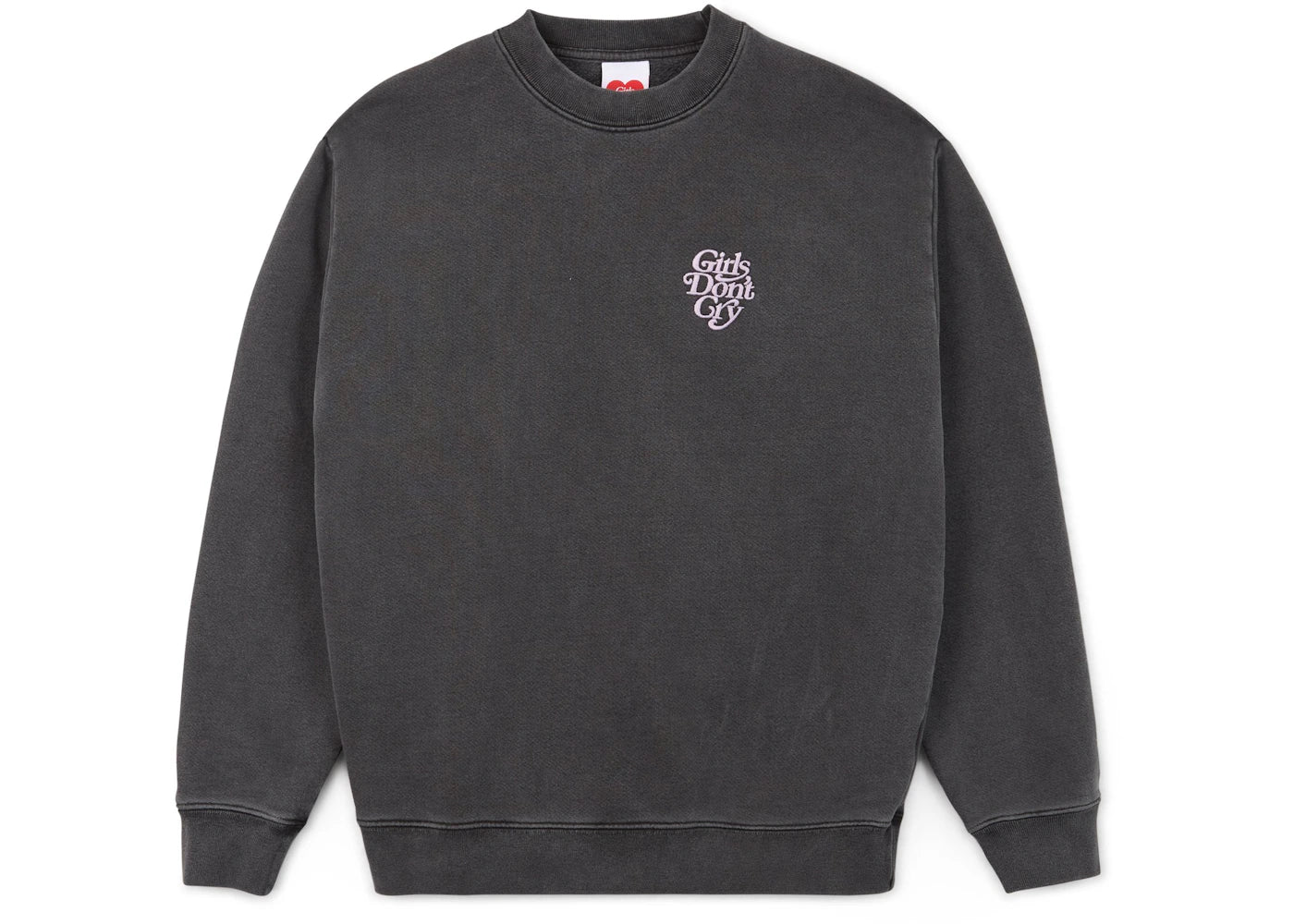 Girls Don't Cry Washed GDC Logo Crewneck Black/Lavender – Side Kicks
