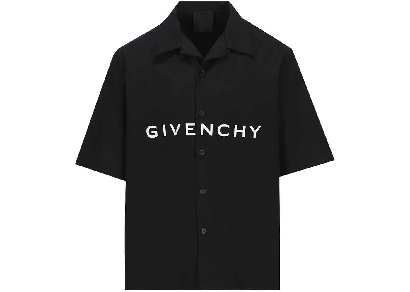 Givenchy Logo Printed Short-Sleeved Shirt Black – Side Kicks
