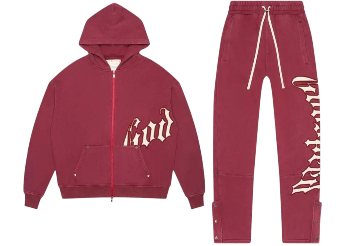 Godspeed OG Logo V2 Sweatsuit Burgundy – Side Kicks