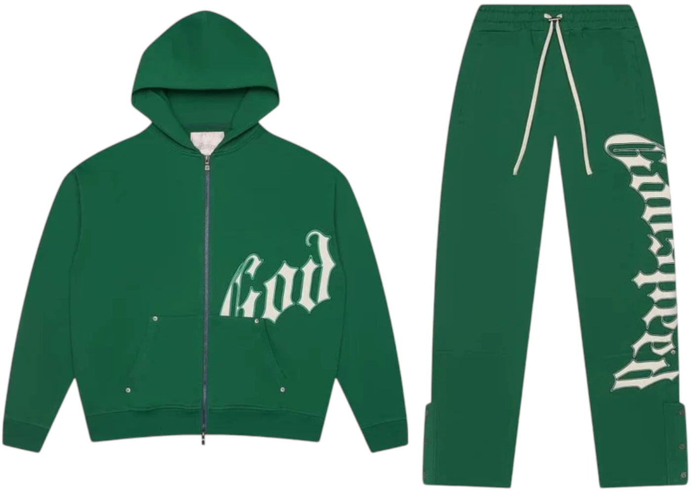 Godspeed OG Logo V2 Sweatsuit Green/White – Side Kicks