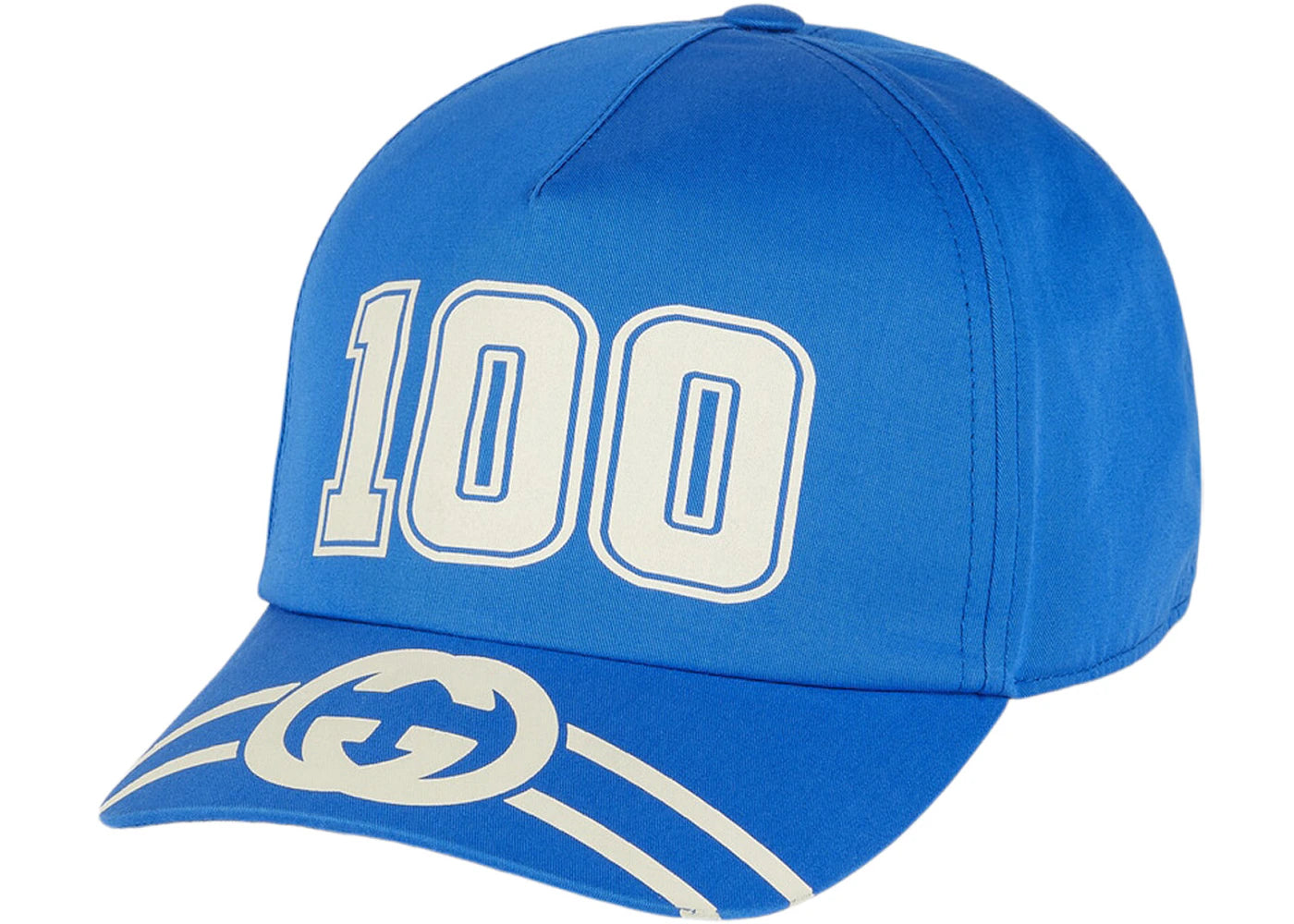 Gucci 100 Baseball Velcro Strap Cap Royal Blue/White – Side Kicks