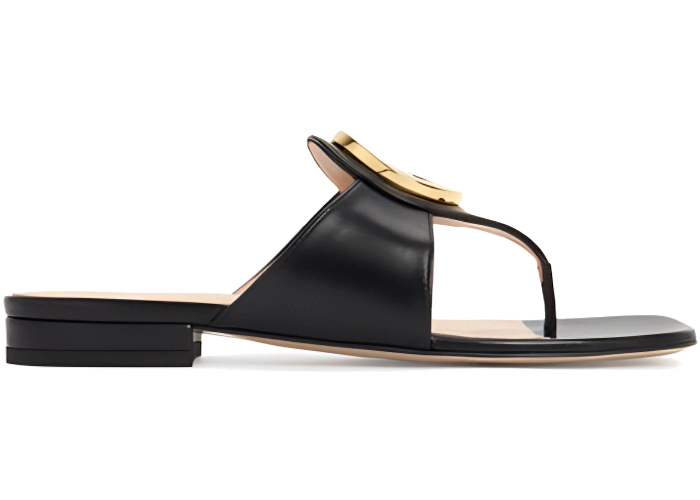 Gucci Blondie Thong Leather Sandals Black (Women's) – Side Kicks