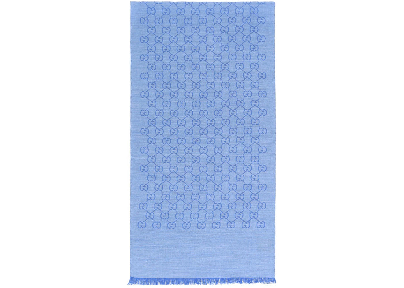 Gucci GG Logo Scarf Nile Sky Blue – Side Kicks