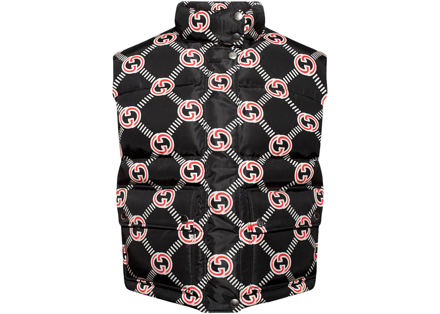 Gucci Interlocking G Down Vest Black – Side Kicks