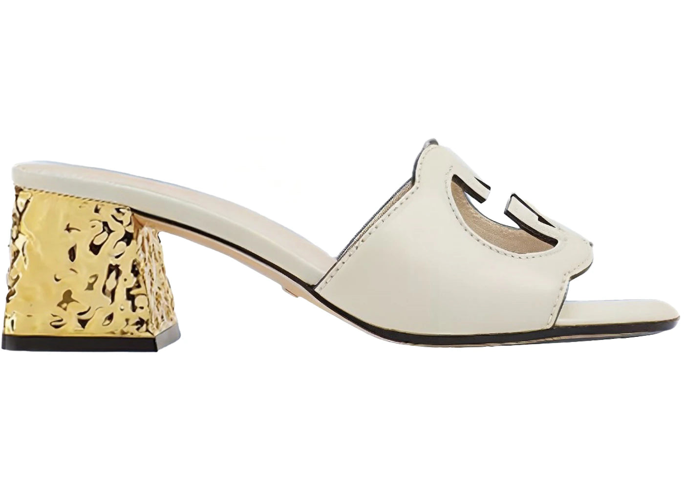 Gucci Interlocking G Leather Sandals White Golden (Women's) – Side Kicks