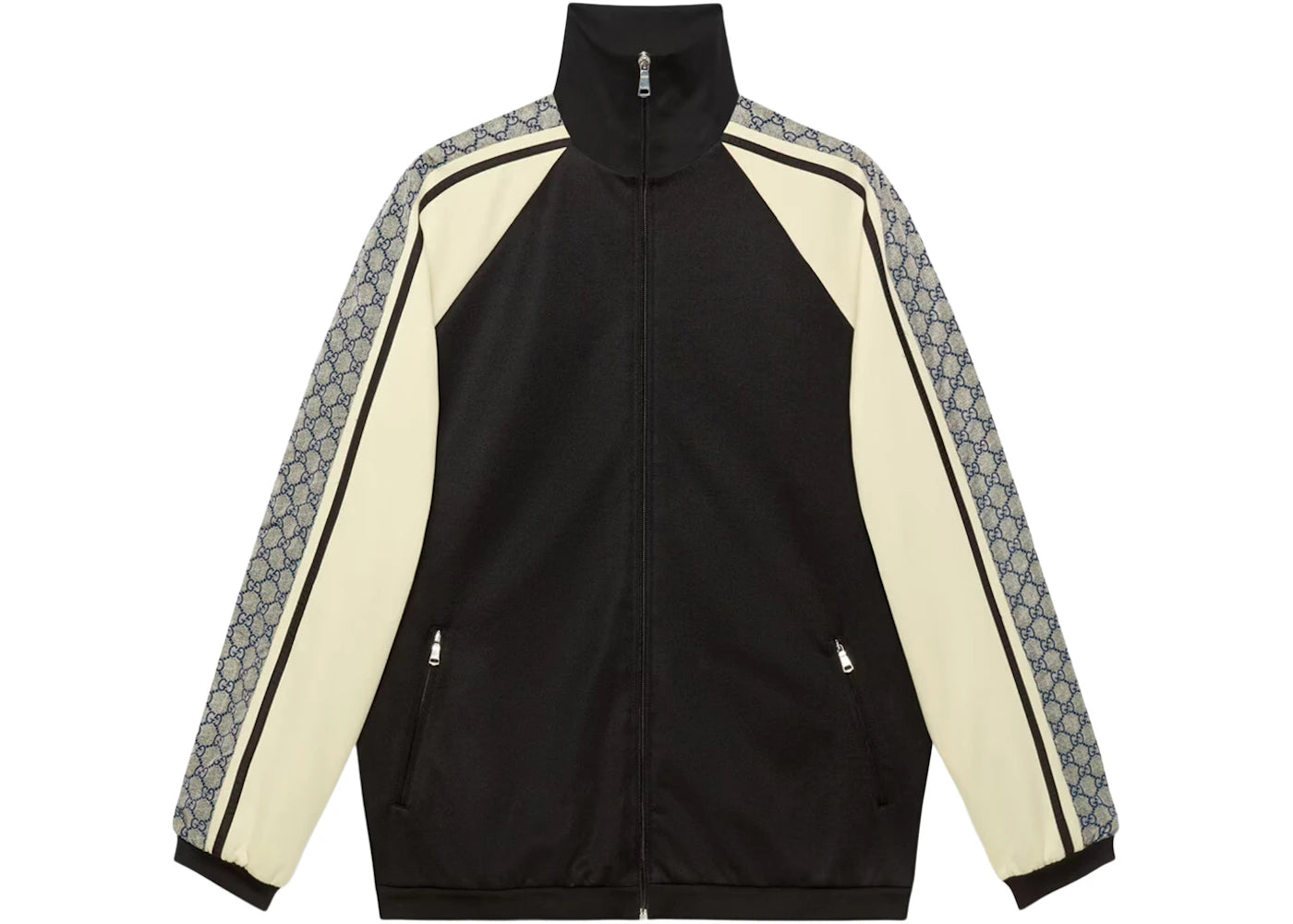 Gucci Oversize Technical Jersey Jacket Black/Ivory – Side Kicks