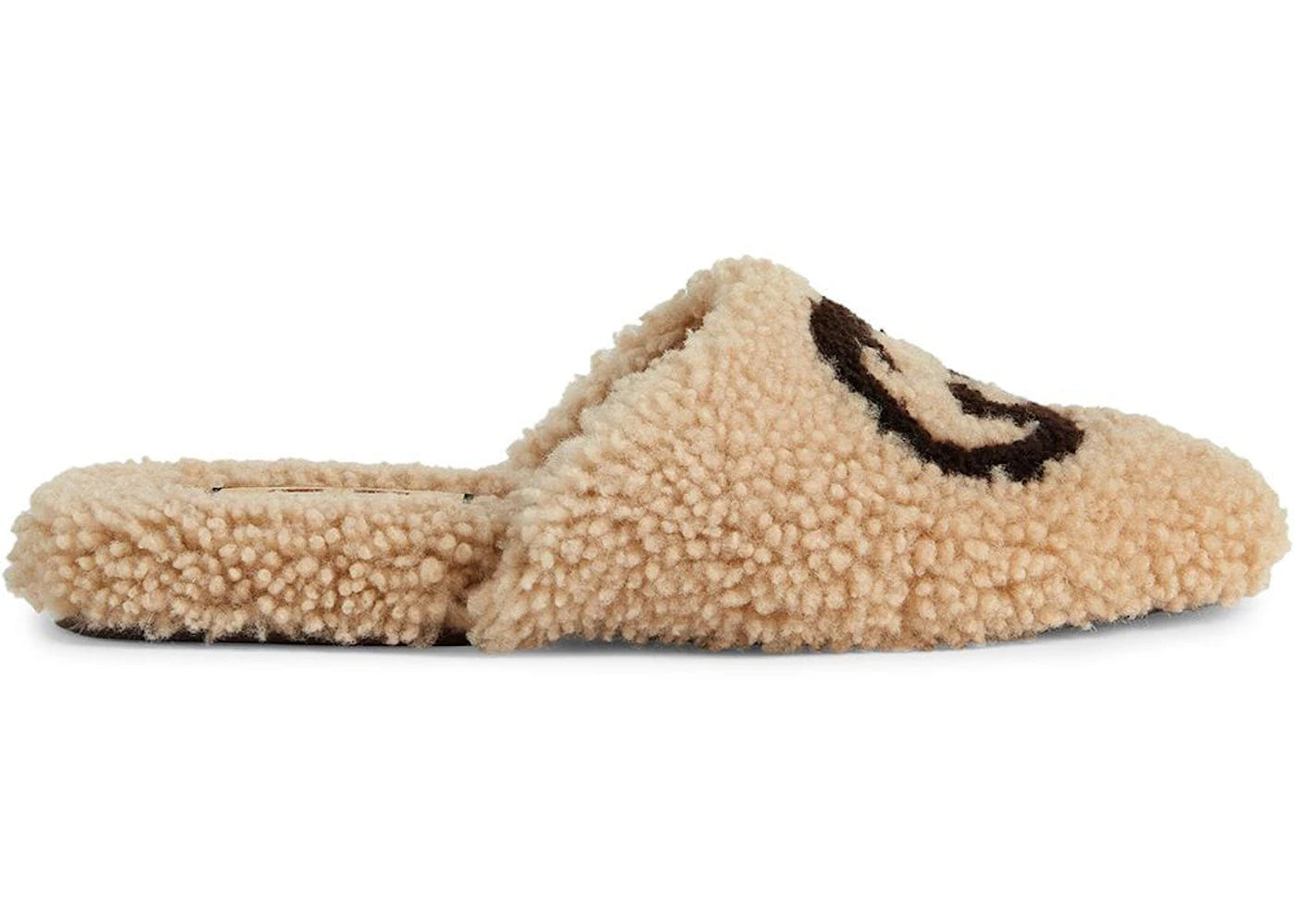Gucci Interlocking G Slippers Beige Sherling – Side Kicks