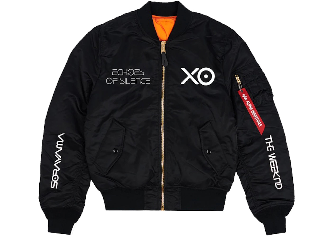 Hajime Sorayama x The Weeknd Echoes Of Silence Alpha MA-1 Slim Fit Bom ...