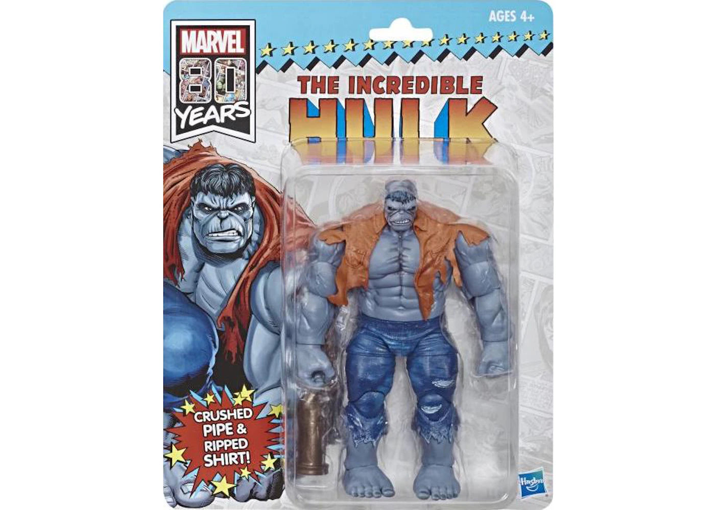 Hasbro Marvel Legends 80th Anniversary The Incredible Hulk (Gray) Acti ...