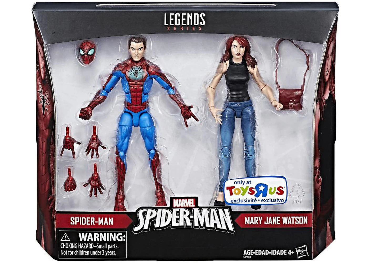Hasbro Marvel Legends Spider Man and Mary Jane Watson Action Figure ...
