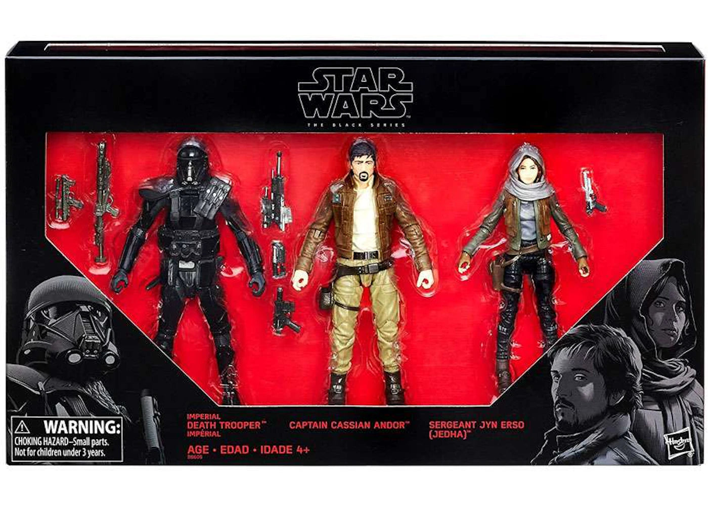 Hasbro Star Wars Black Series Death Trooper, Captain Cassian Andor & S ...