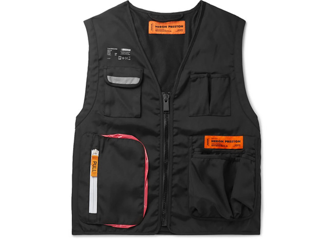 Heron Preston Reflective Gilet Vest Black – Side Kicks