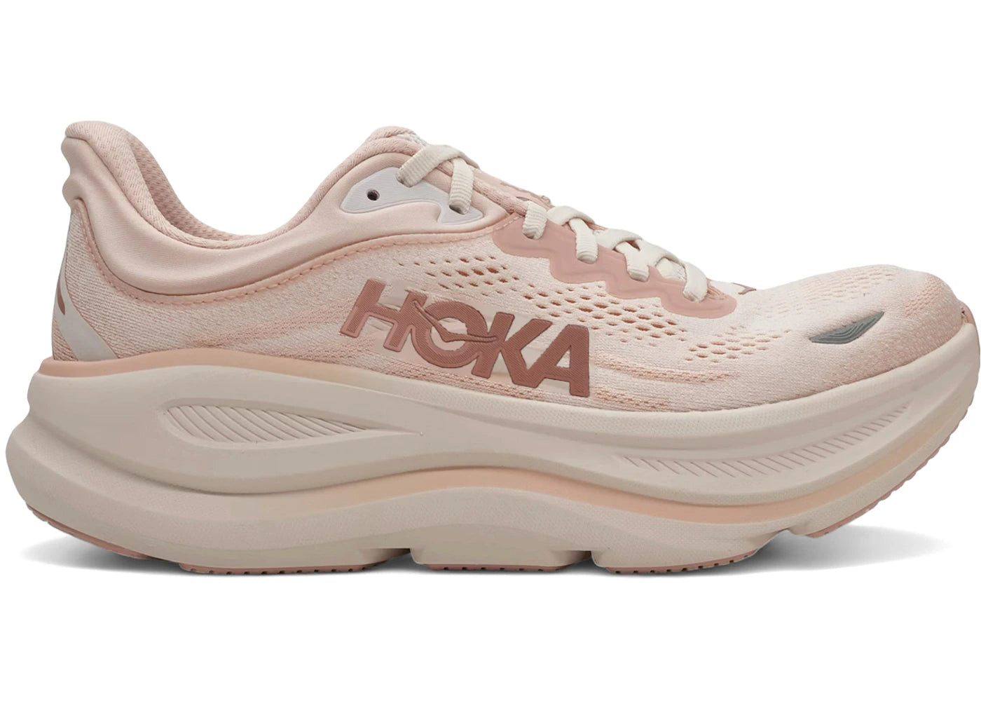 Hoka One One Bondi 9 Rose Latte Rose Cream (Women's) – Side Kicks