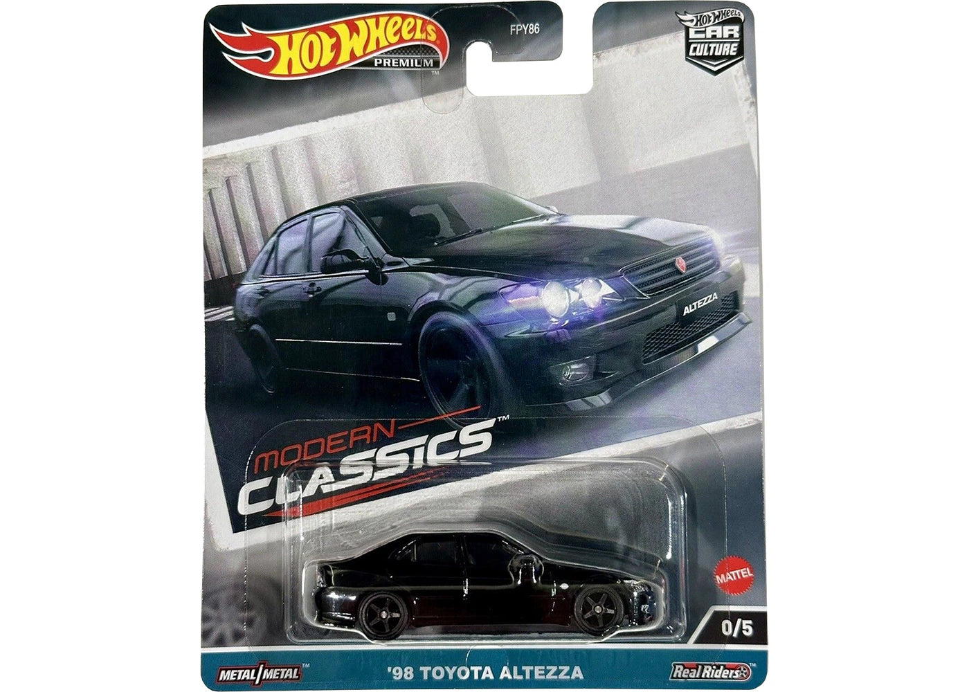 Hot Wheels Premium '98 Toyota Altezza Modern Classics Chase Black ...