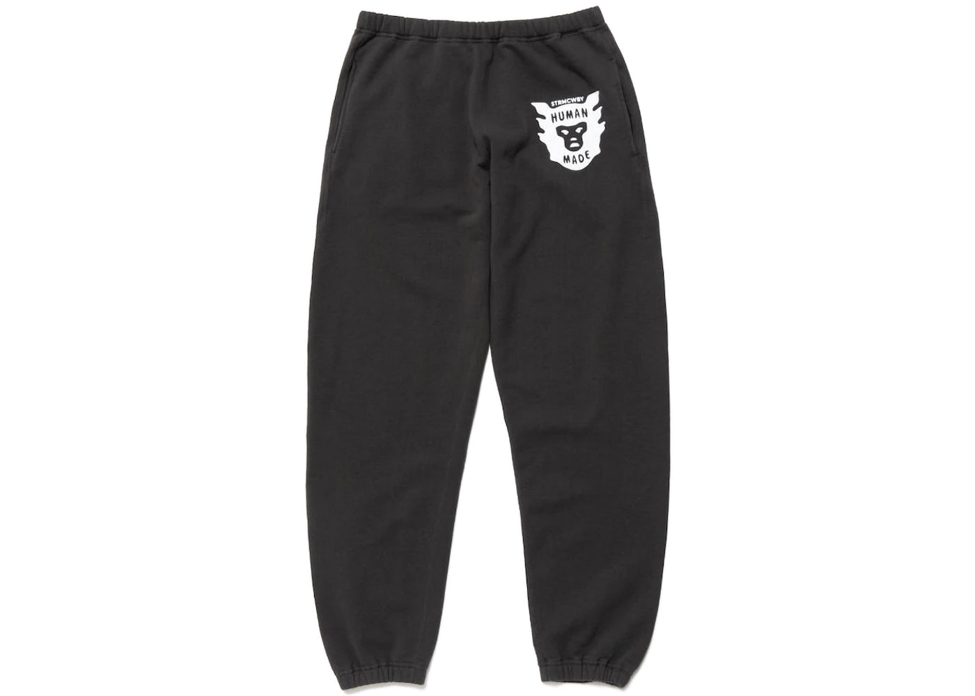 Human Made Face Logo Sweatpants Black – Side Kicks
