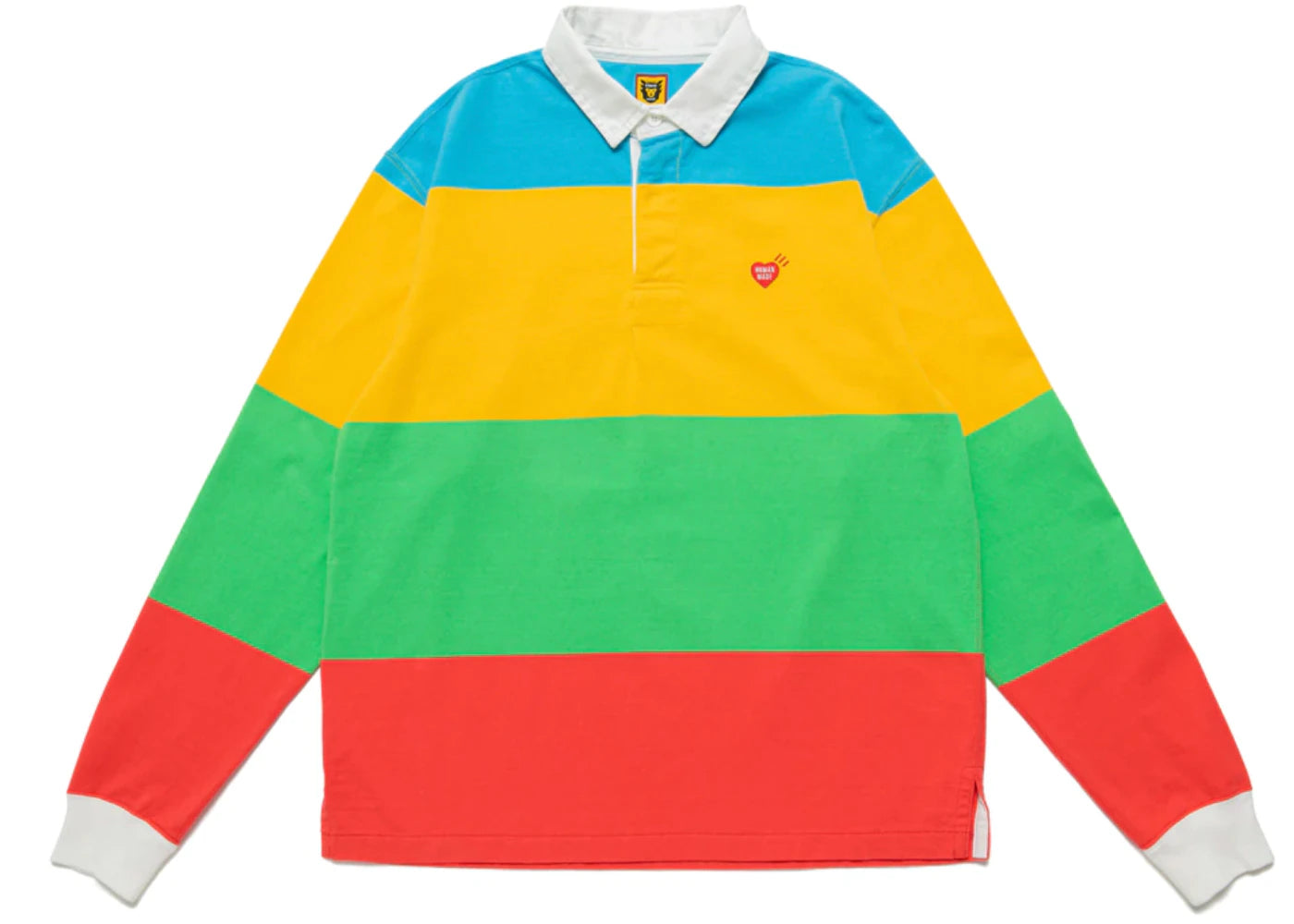 Human Made Multi Stripe Rugby Shirt Yellow – Side Kicks