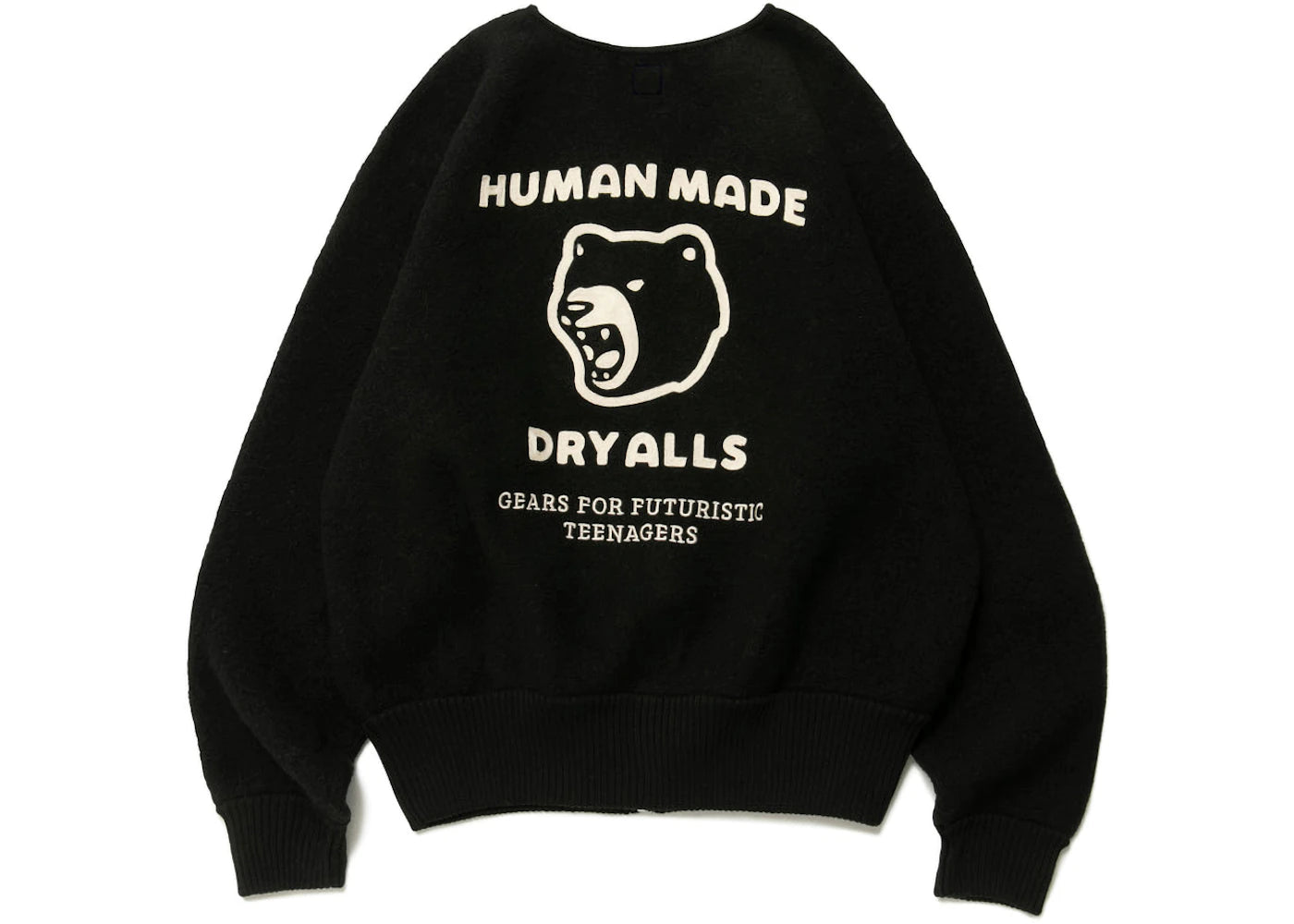 Human Made Wool Cardigan Black – Side Kicks
