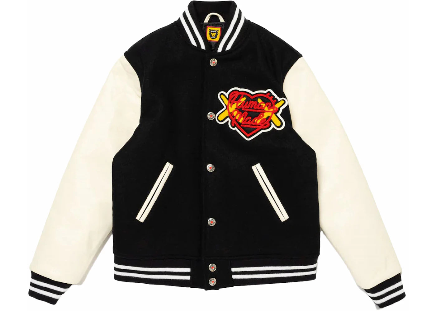 Human Made x KAWS Kids Varsity Jacket Black – Side Kicks