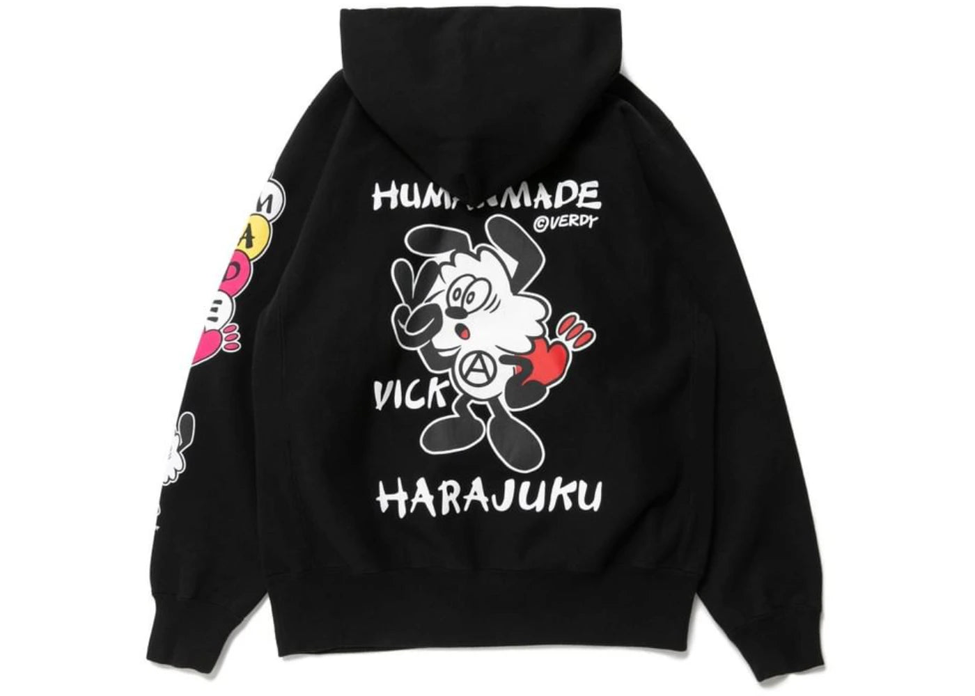 Human Made x Verdy Vick Pizza Hoodie Black – Side Kicks