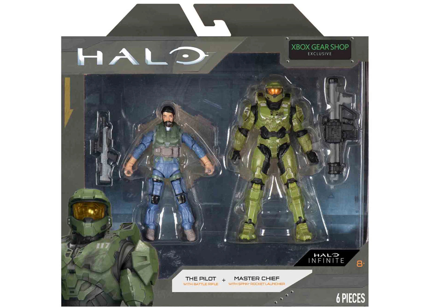 Jazwares Halo The Pilot & Master Chief Xbox Gear Shop Exclusive Action ...