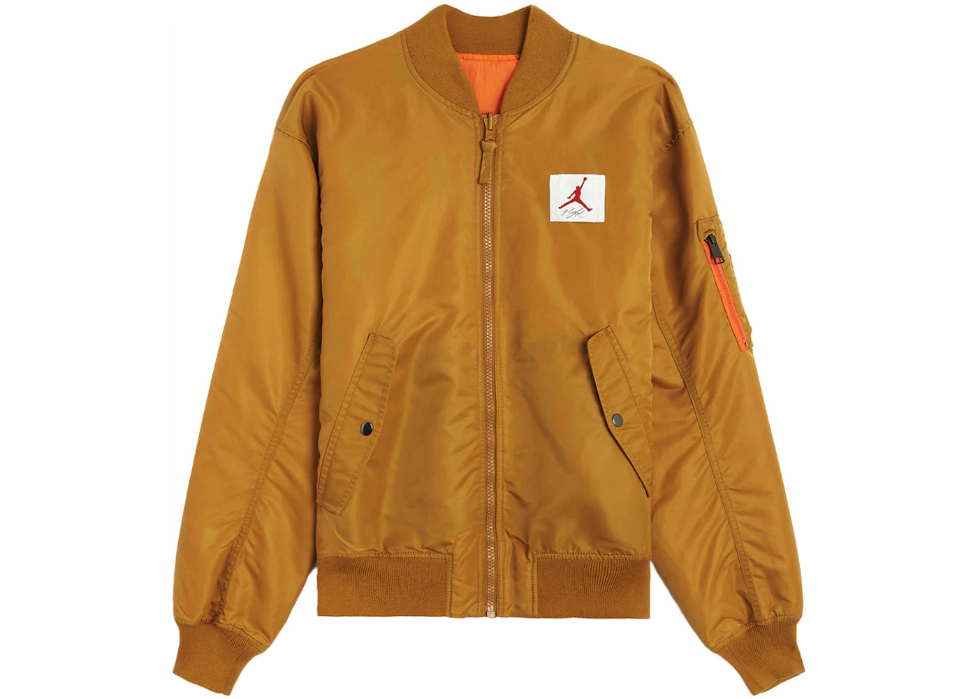 Jordan Flight MA-1 Reversible Bomber Jacket Brown/Mango – Side Kicks