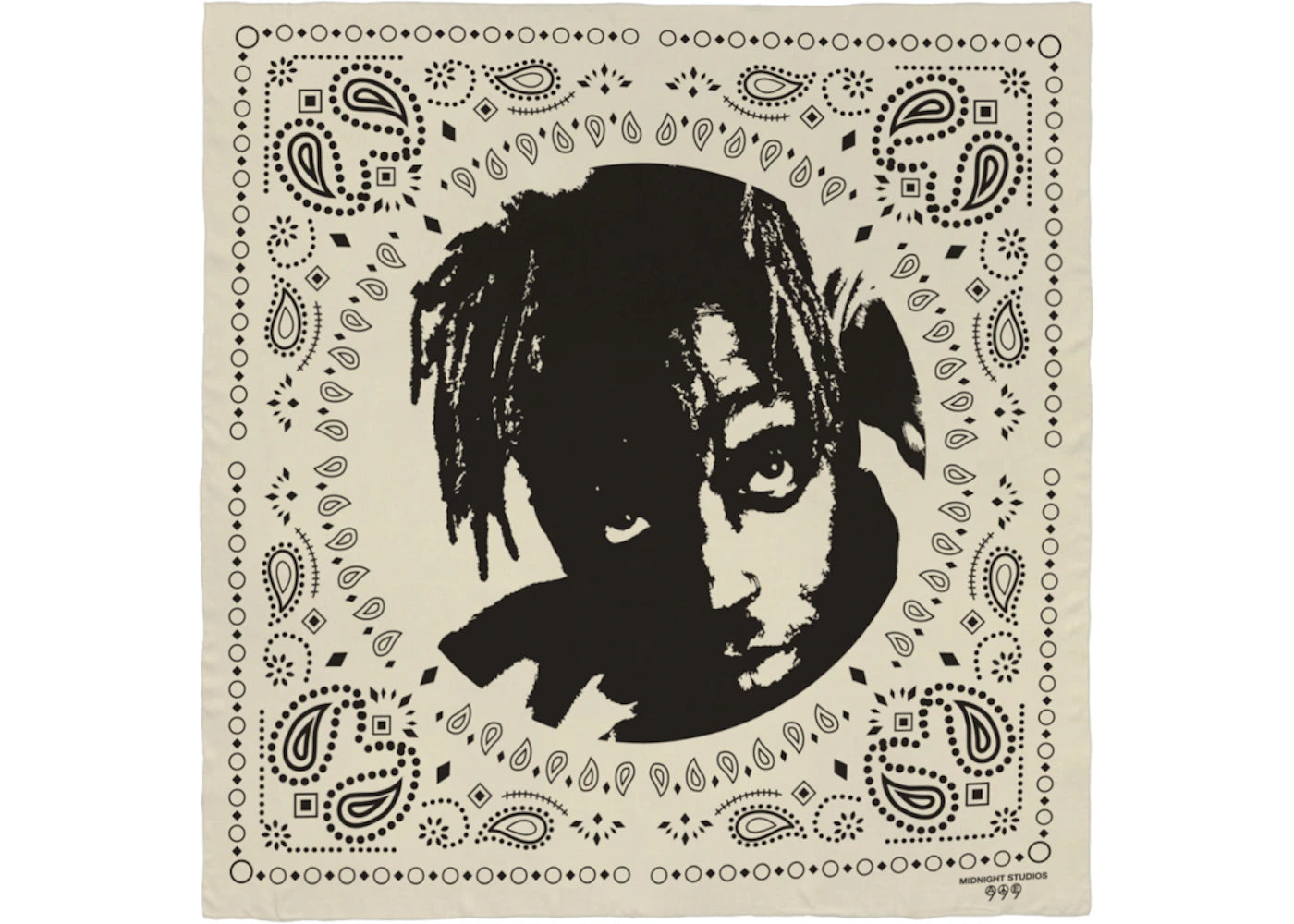 Juice Wrld x Midnight Studios Silhouette Bandana Cream – Side Kicks