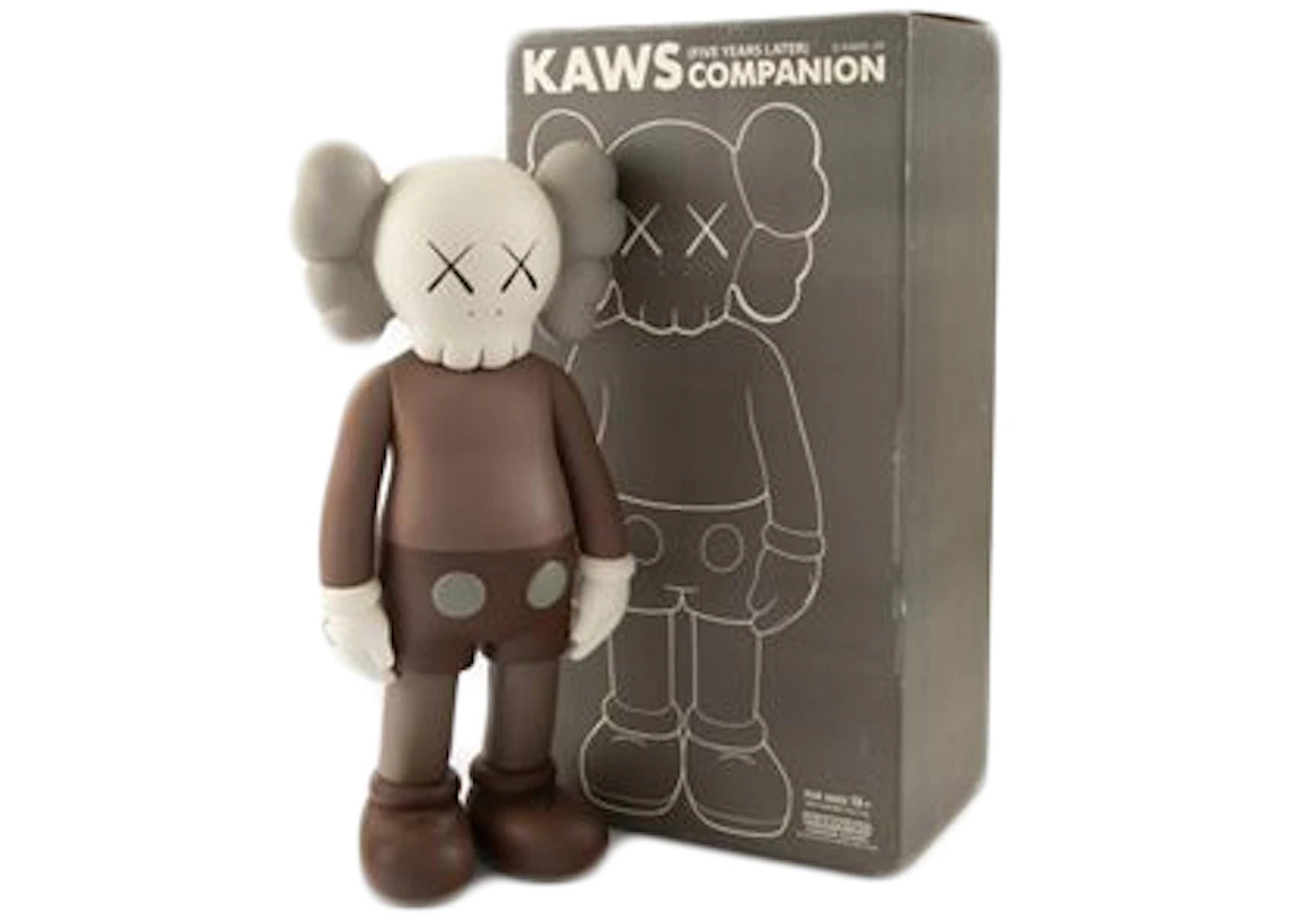 KAWS Five Years Later Companion Figure Brown – Side Kicks
