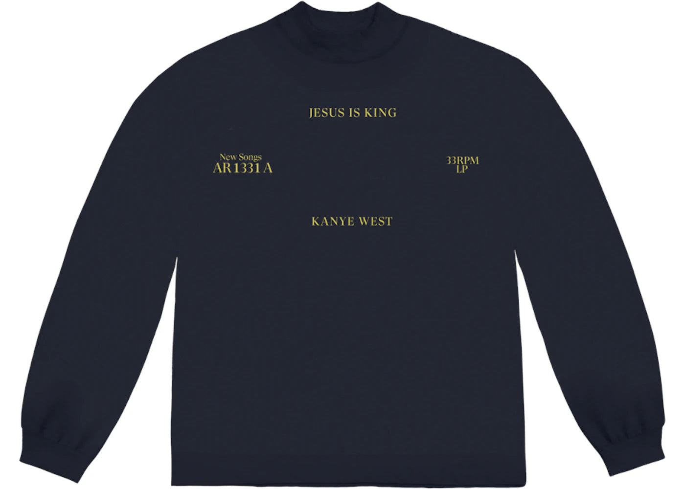Kanye West Jesus Is King Vinyl II Long Sleeve Navy – Side Kicks