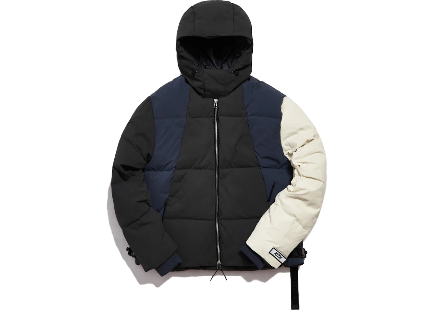Kith Color Blocked Puffer Jacket Battleship – Side Kicks