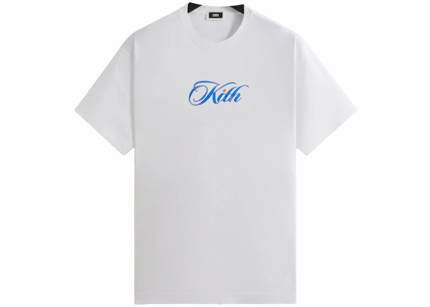 Kith Cursive Logo Tee White – Side Kicks