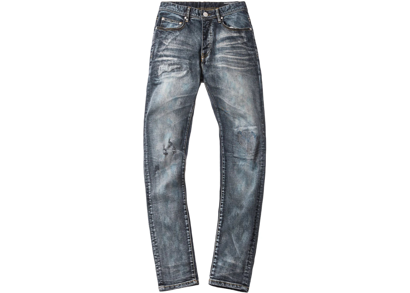 Kith Super Destroyed Monroe Denim Washed Dark Blue – Side Kicks
